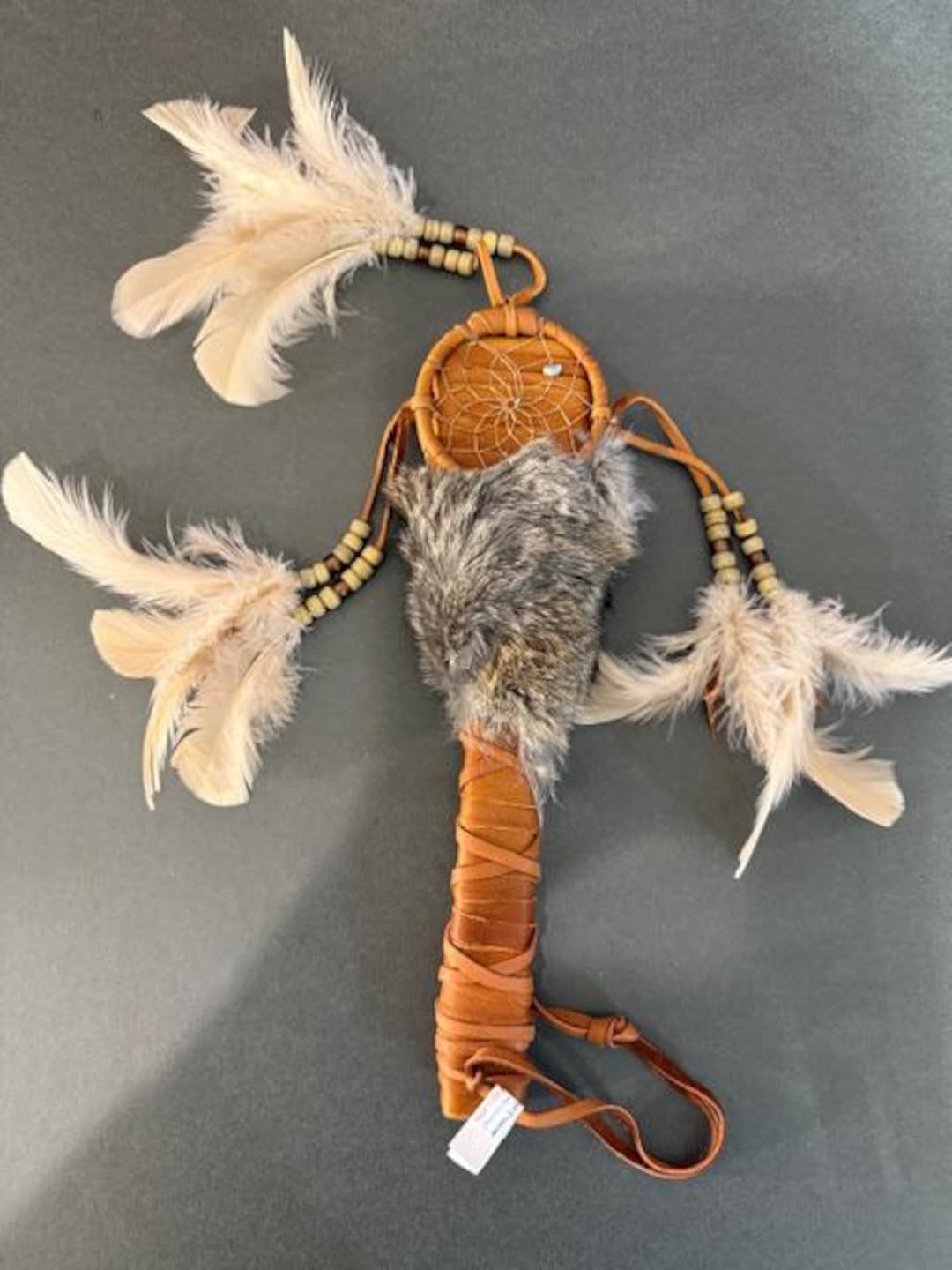 Native American Talking Stick With Dream Catchers, Turkey Plume ...