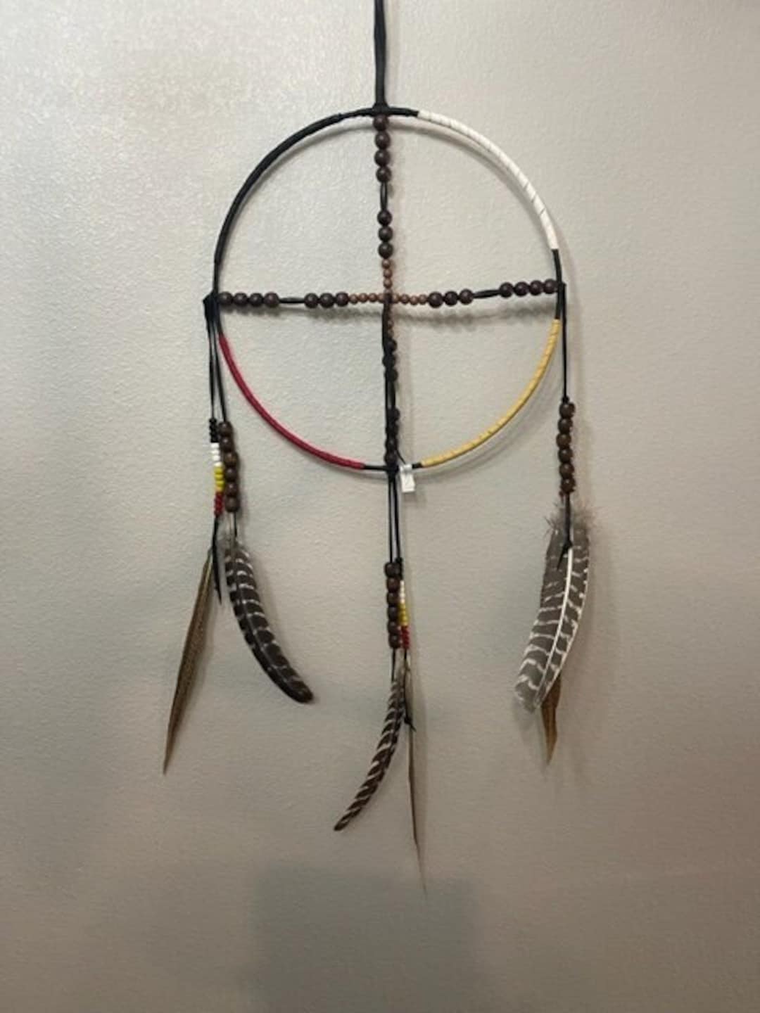 Handmade Native American Medicine Wheel: Circle of Life Wall Decor - Etsy