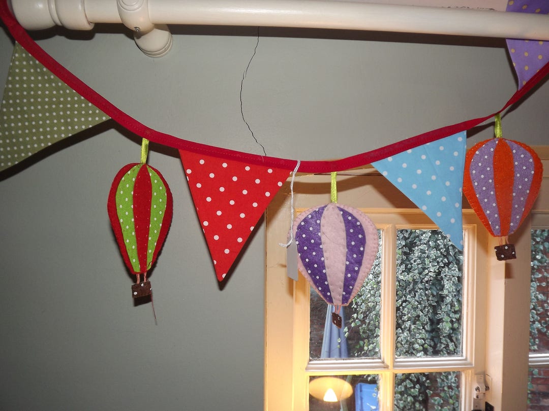 Hot Air Balloon Bunting - Etsy