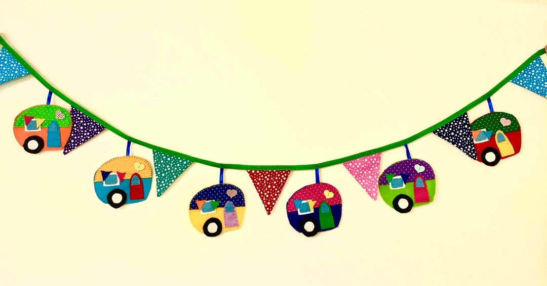 Caravan Bunting - Etsy UK