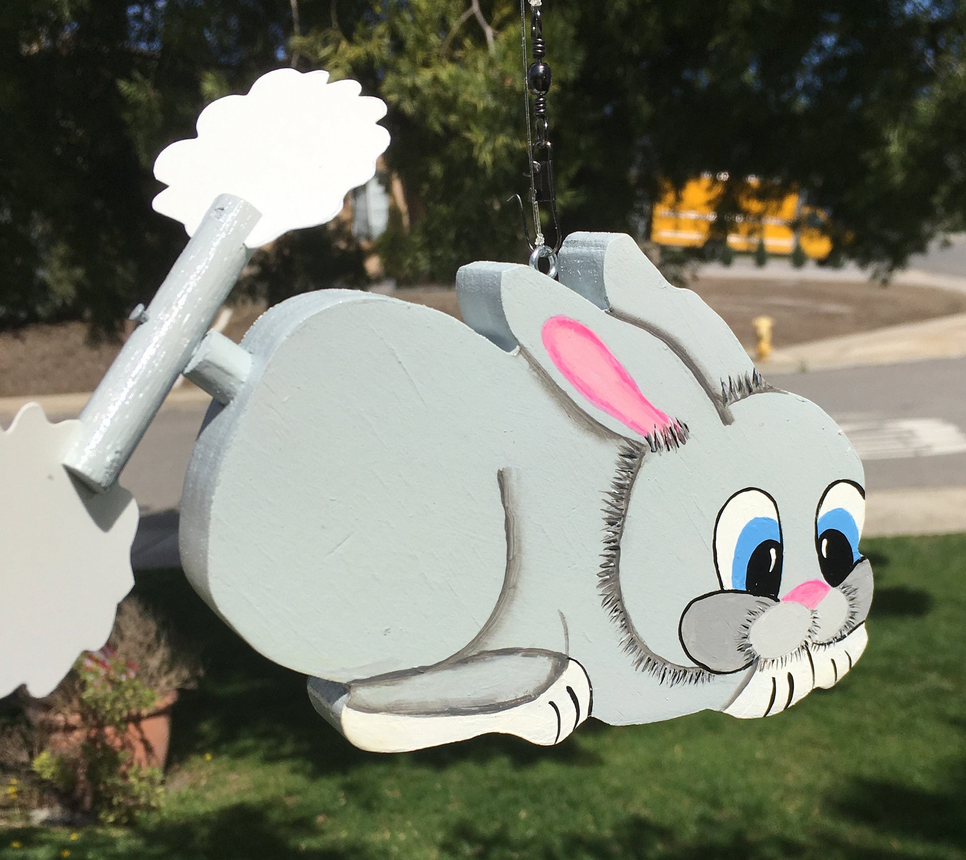 Wanda Wabbit Whirlygig Rabbit Bunny Whirligigs Wind - Etsy