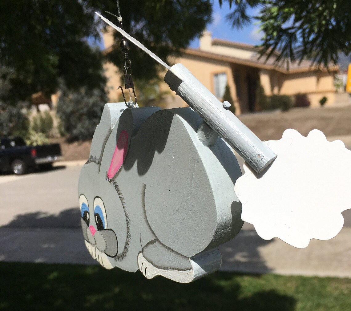 Wanda Wabbit Whirlygig Rabbit Bunny Whirligigs Wind - Etsy