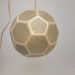 Wooden Shadow Lamp: Truncated Icosahedron Grid Geometry - Etsy