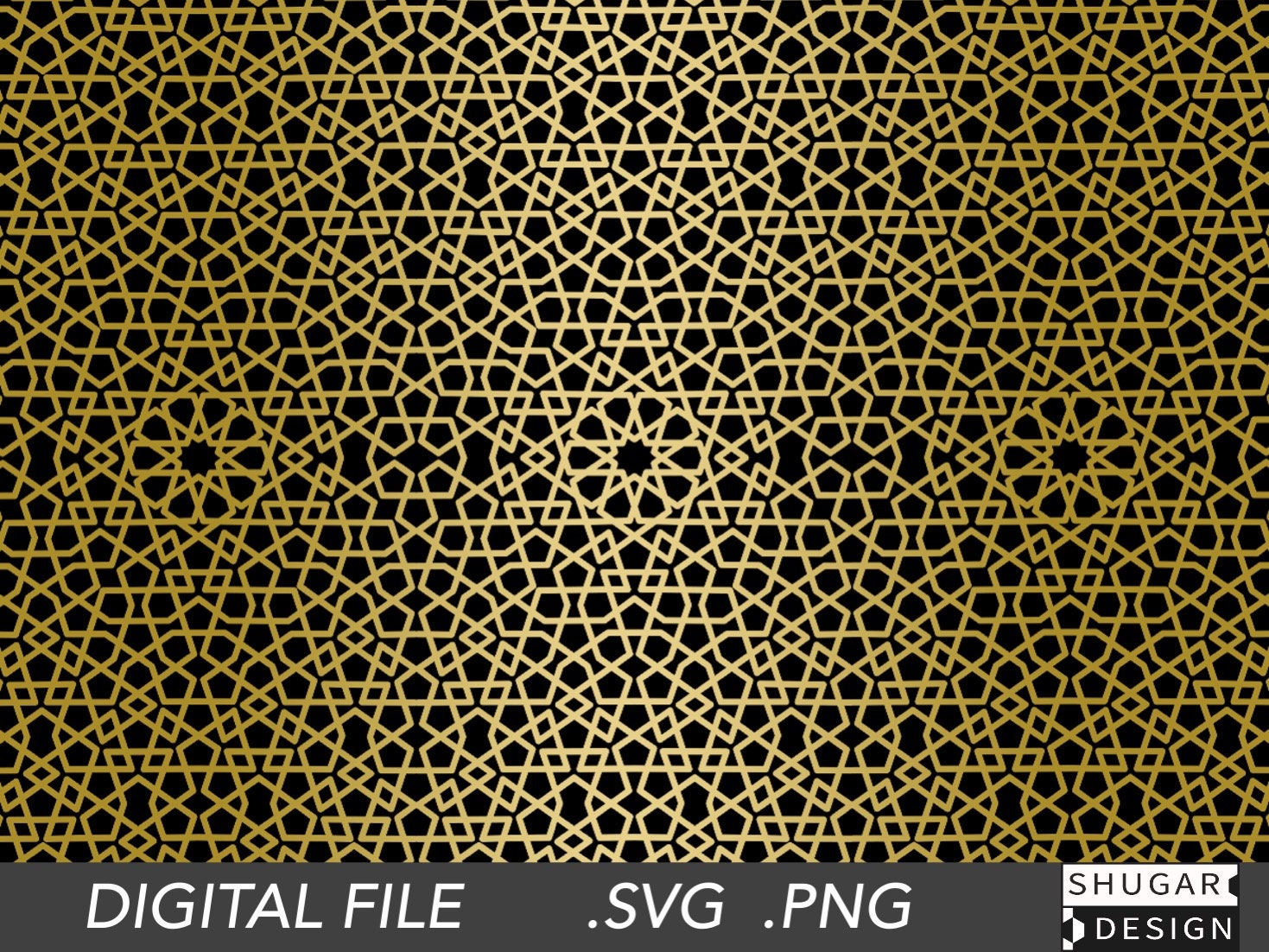 SVG Vector - Seamless Grid, Pentagon and Dodecagon Pattern, Islamic ...