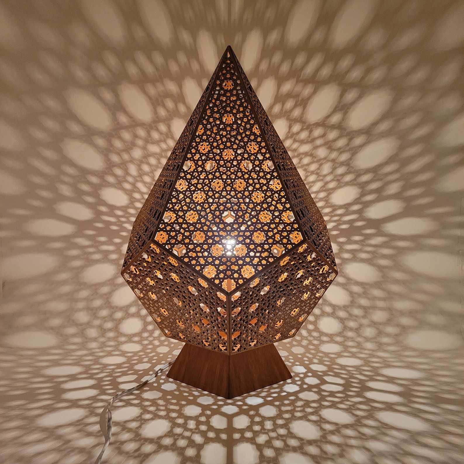 Shadow Lamp: Large Dodecahedron Girih Geometry - Etsy