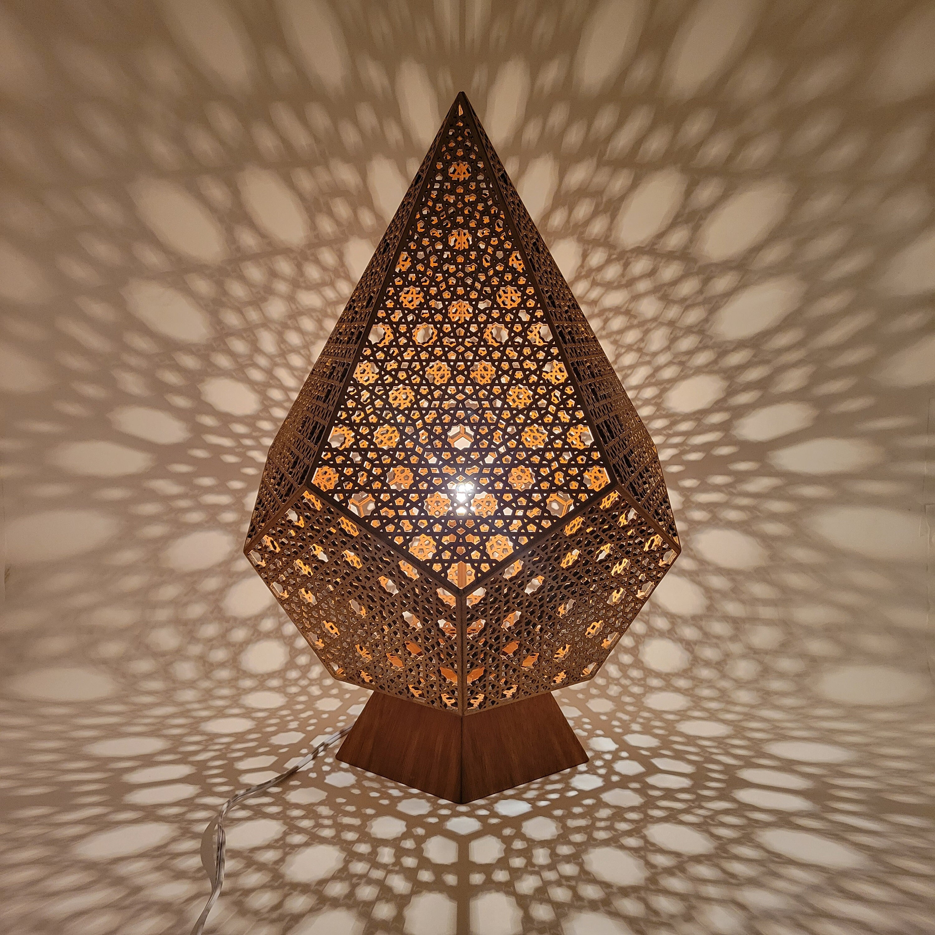 Shadow Lamp: Large Dodecahedron Girih Geometry - Etsy