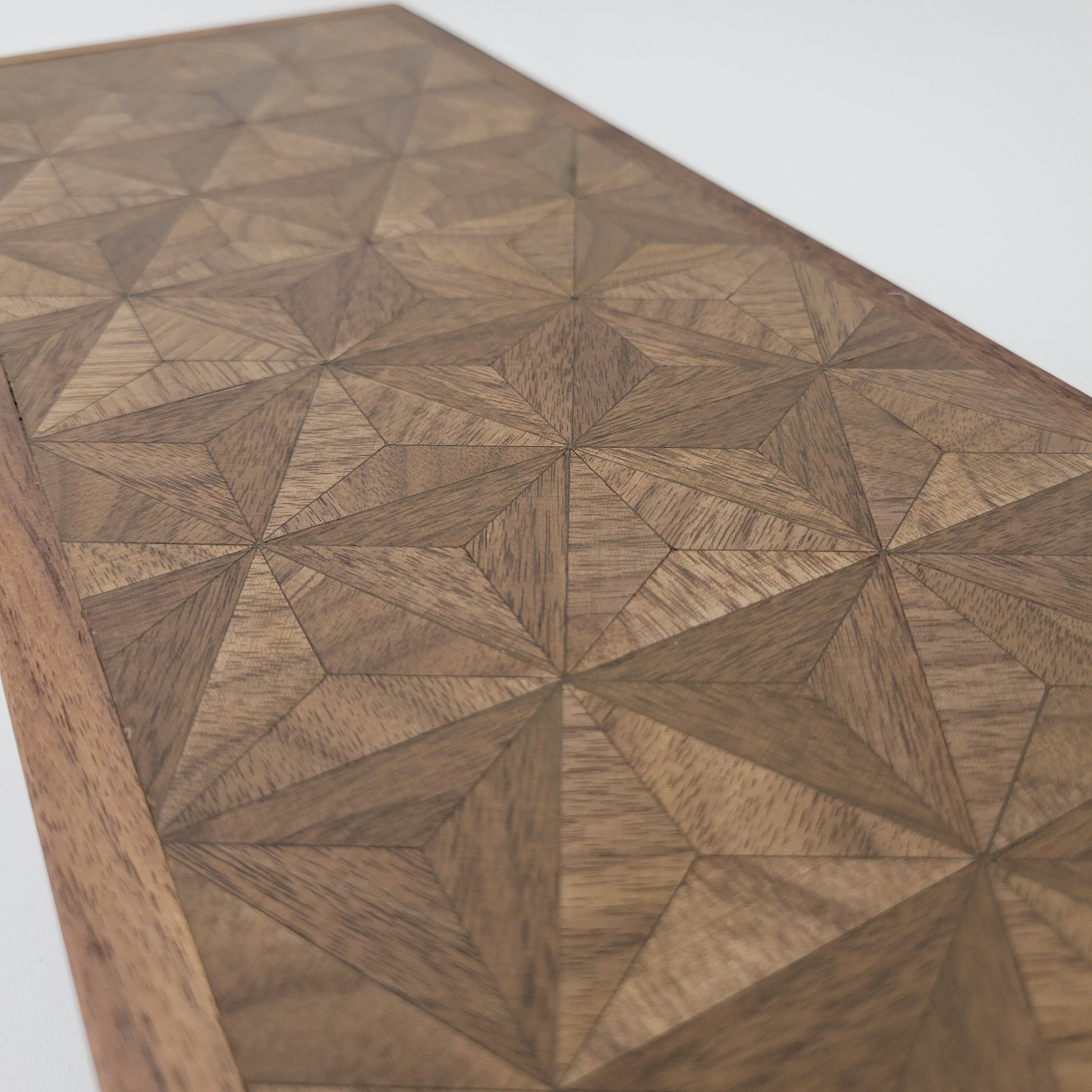 Altar and Meditation Table Walnut Wood Pedestal and Shrine With Sacred Geometry and Asanoha ...