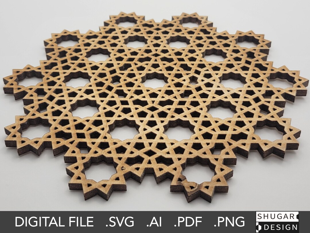 Vector Art Islamic Girih 10-fold Star Bundle Sacred - Etsy