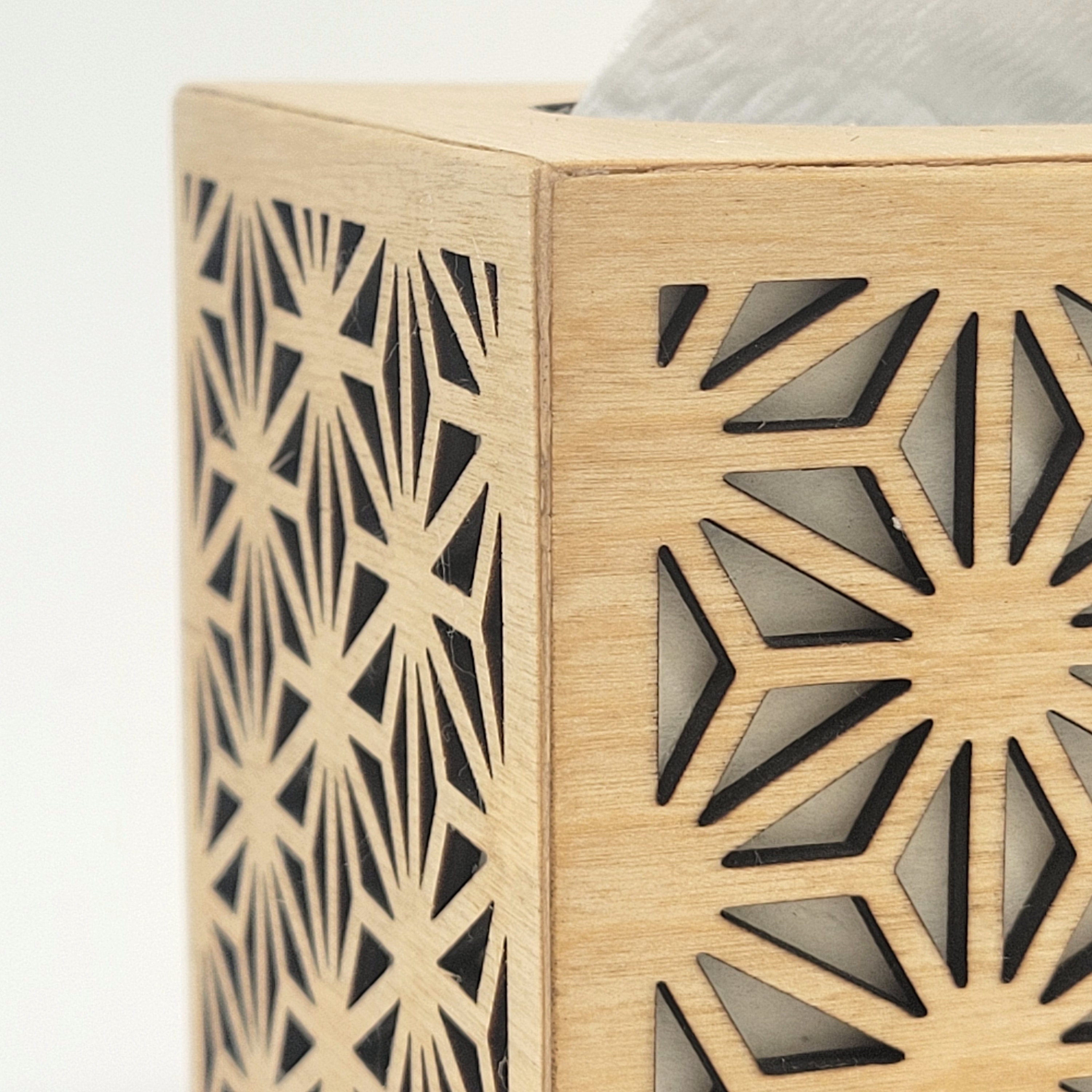 Geometric Tissue Box Cover Japanese Shoji Screen and Asanoha Pattern - Etsy