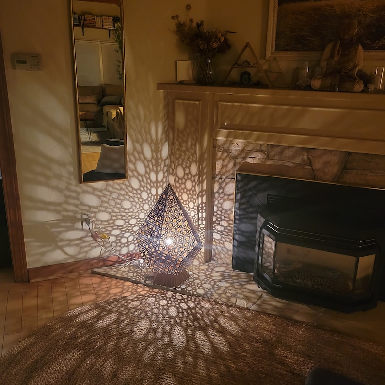 Shadow Lamp: Large Dodecahedron Girih Geometry - Etsy