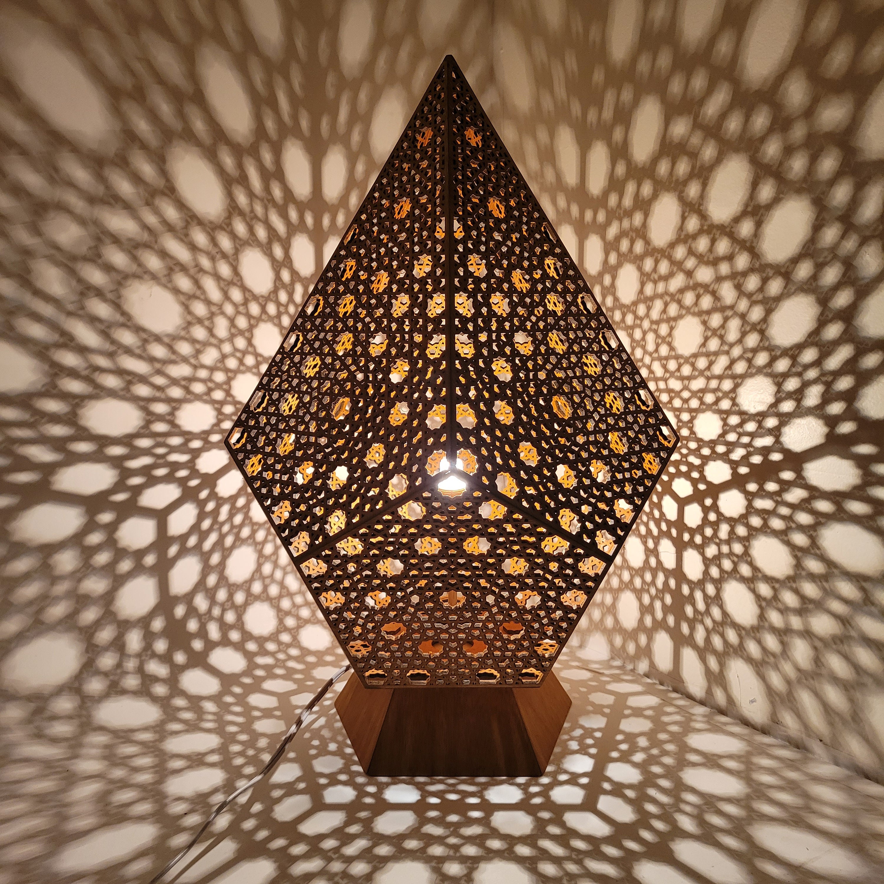 Shadow Lamp: Large Dodecahedron Girih Geometry - Etsy