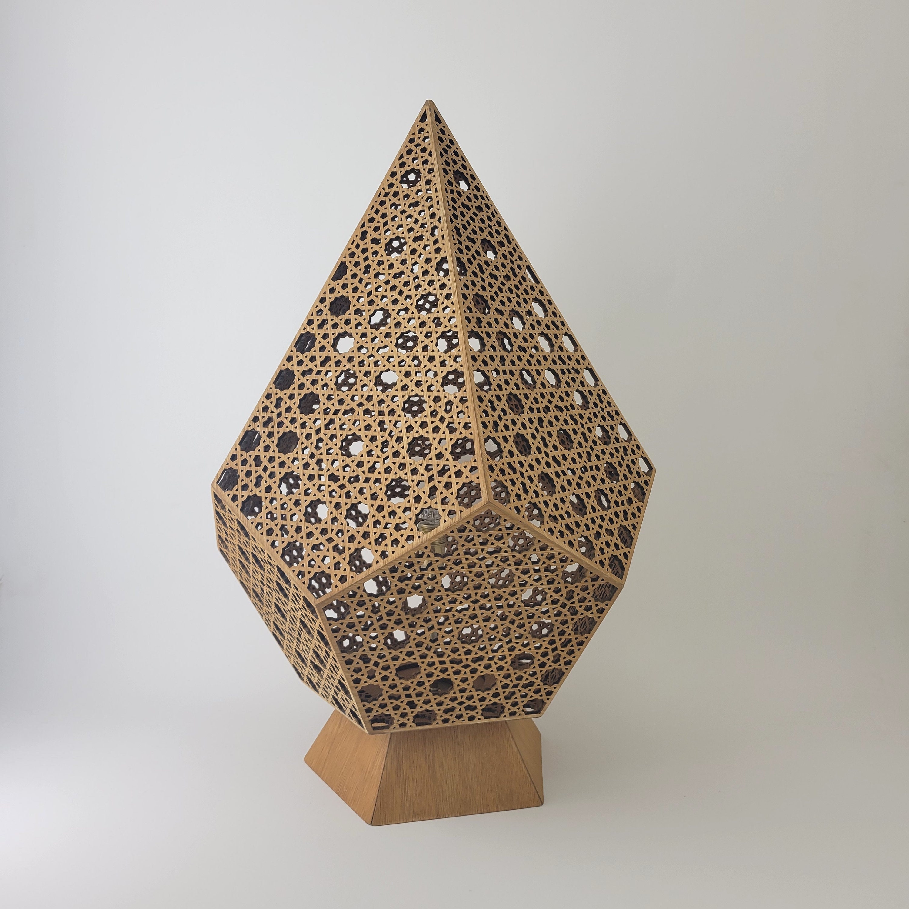 Shadow Lamp: Large Dodecahedron Girih Geometry - Etsy