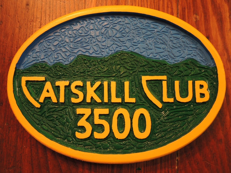 Catskill 3500 Club carved custom signs | Etsy