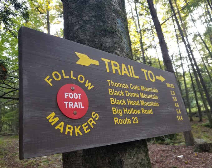 Adirondack | Catskill Hiking Trail Signs (vinyl Text) - Etsy