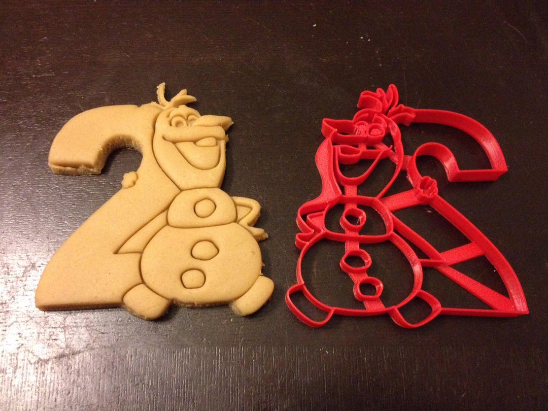 Olaf Cookie Cutter With the Number 2. Great for Your Kid's Second ...