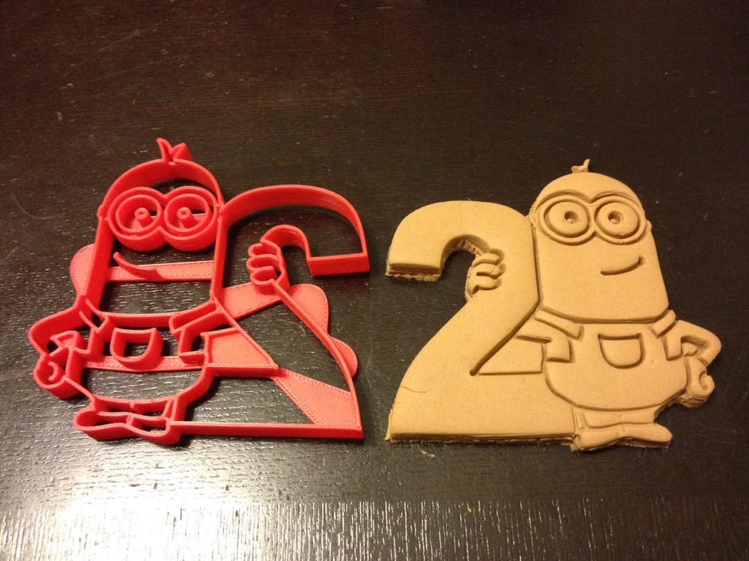 Minions Cookie Cutter Holding the Number 2. Great for Your Kid's Second ...