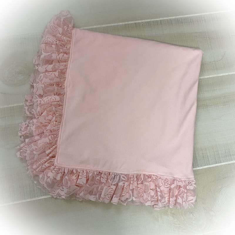 Baby Blanket Satin Ruffle - Etsy