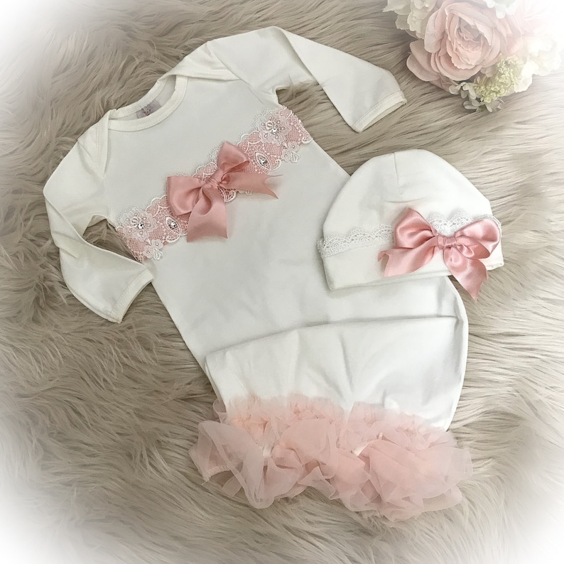 Newborn Girl Coming Home Outfit Newborn Girl Gown Baby Girl - Etsy