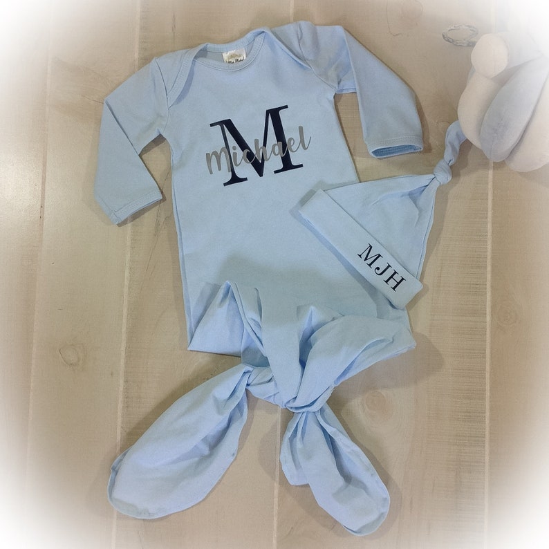 Baby Boy Coming Home Gown Personalized Newborn Outfit Baby - Etsy