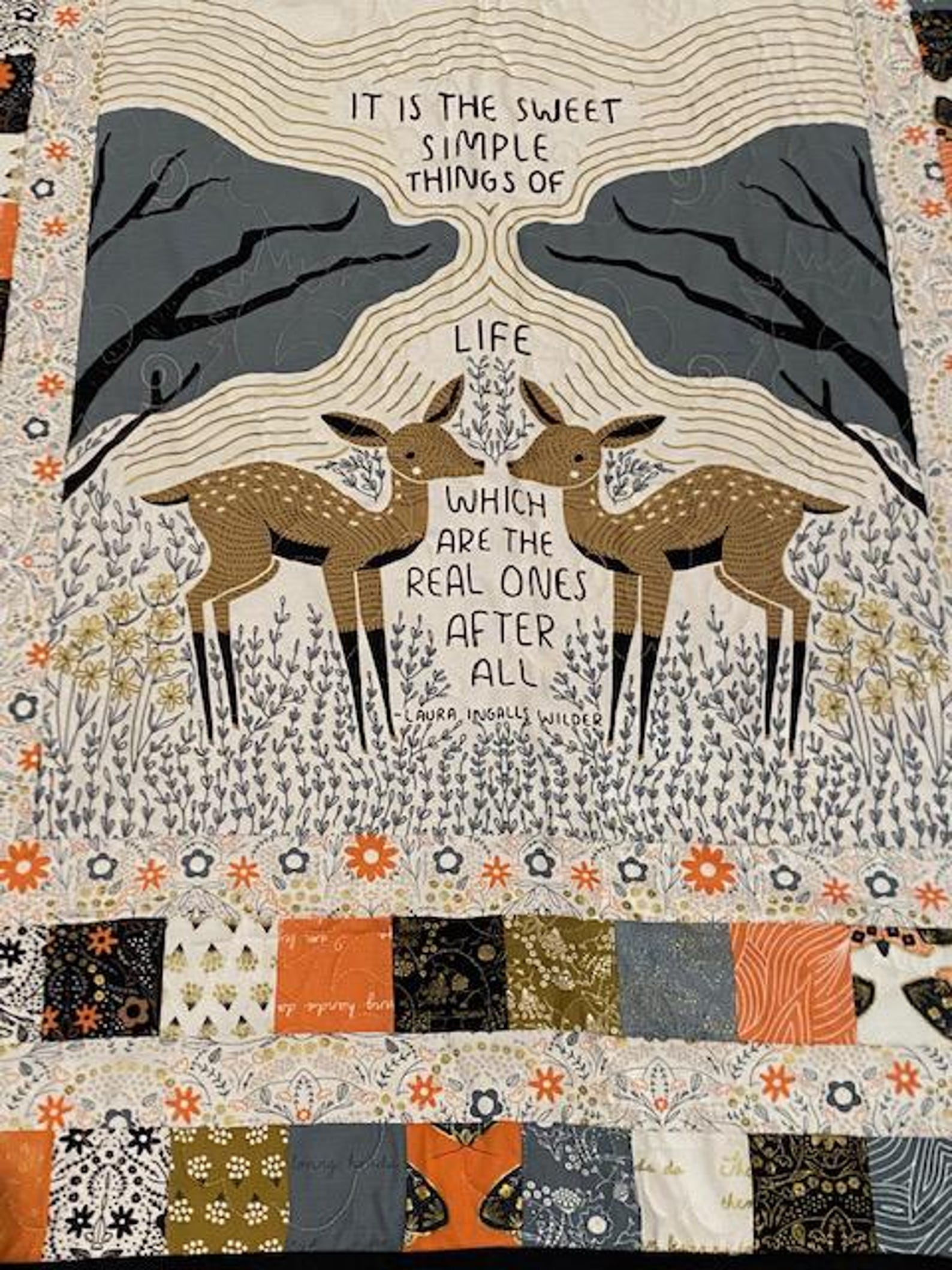 Moda Fabrics Gingiber Dwell in Possibility Panel Quilt - Machine ...