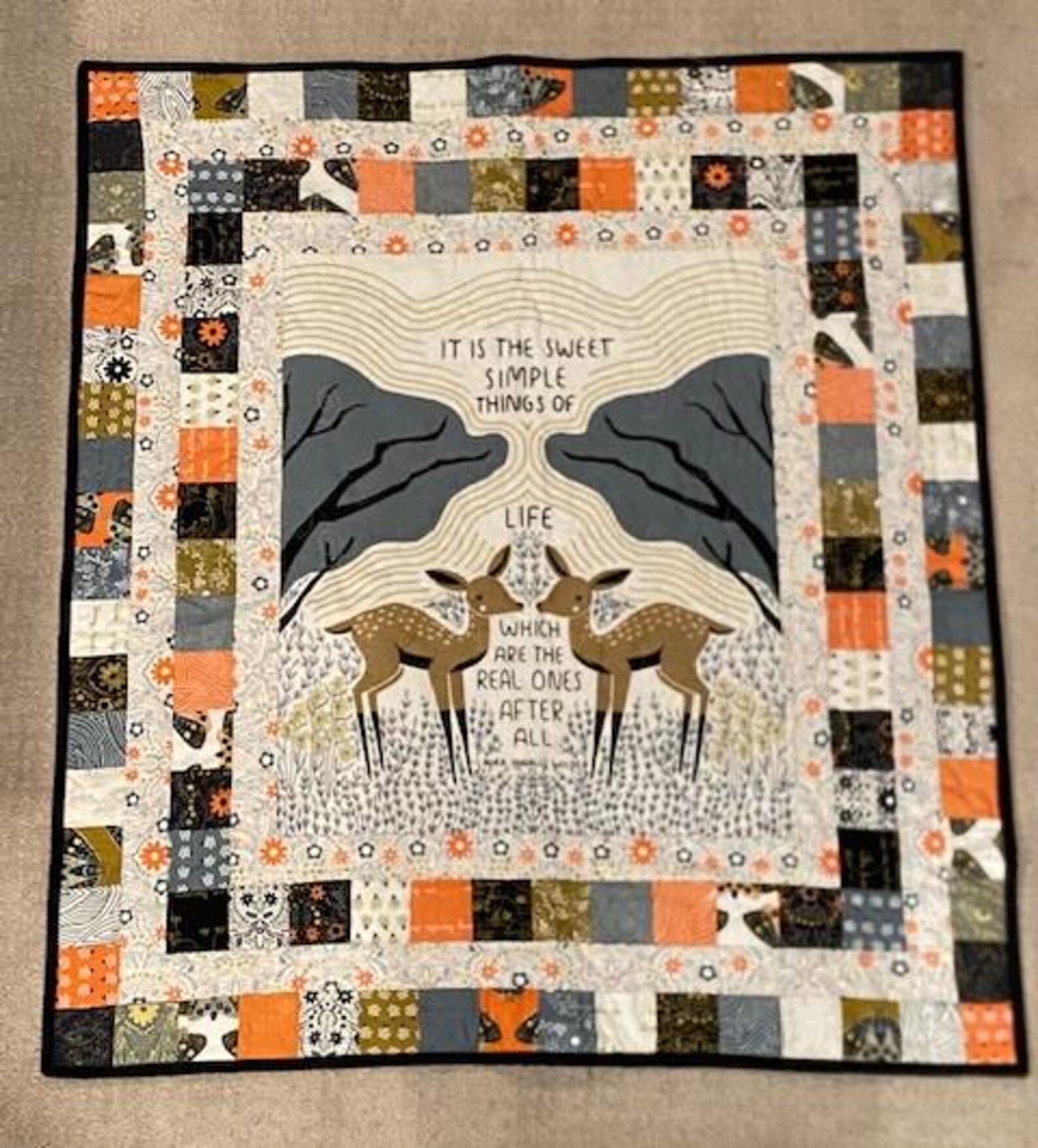 Moda Fabrics Gingiber Dwell in Possibility Panel Quilt - Machine ...