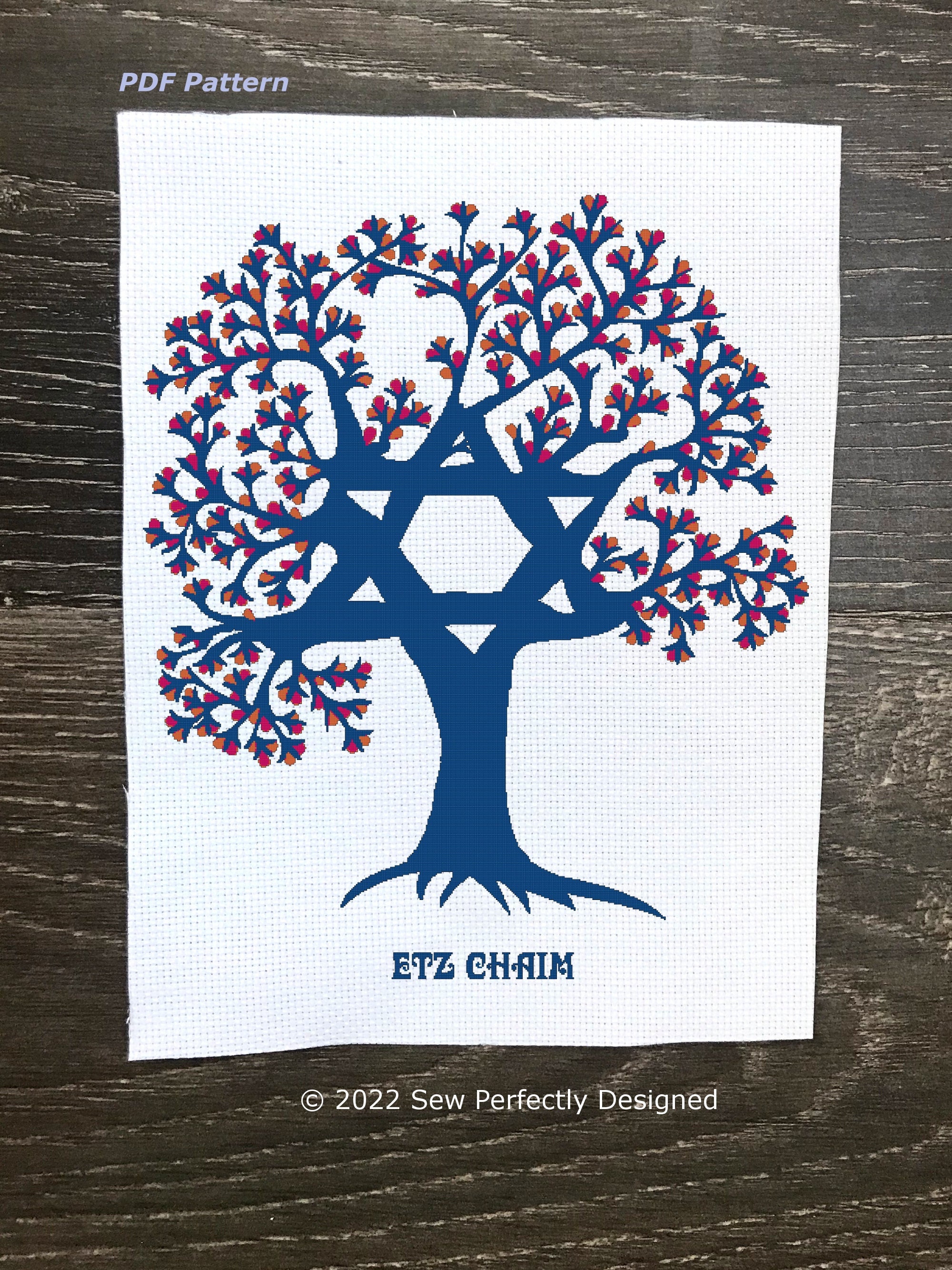 Tree of Life Cross Stitch Pattern Jewish Etz Chaim Advanced - Etsy