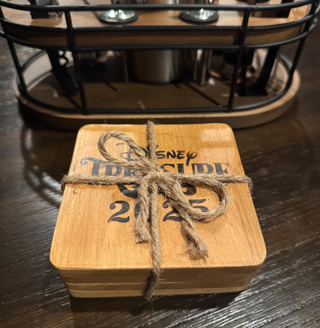 Disney Cruise Wooden Coaster Set, Cruise Ship, FE, Fish Extender, DCL ...