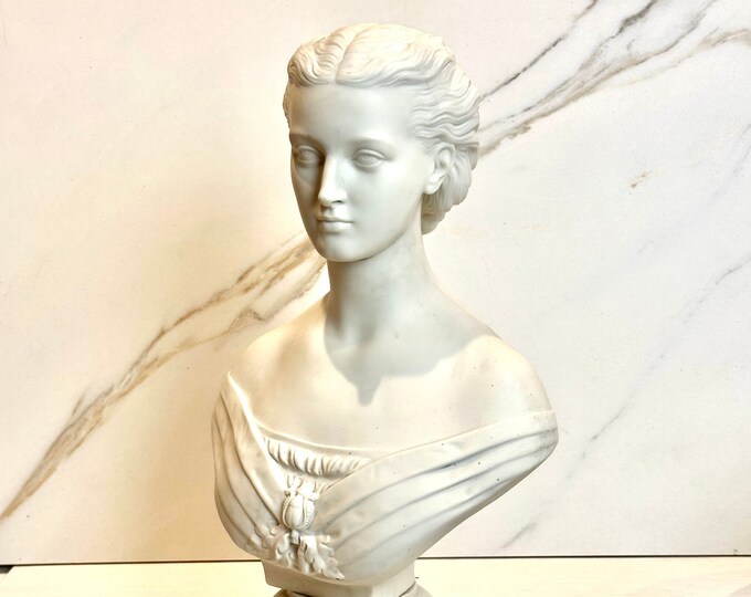 Neoclassic Antique Copeland Parian Bust of Princess Alexandra 1862 - Etsy