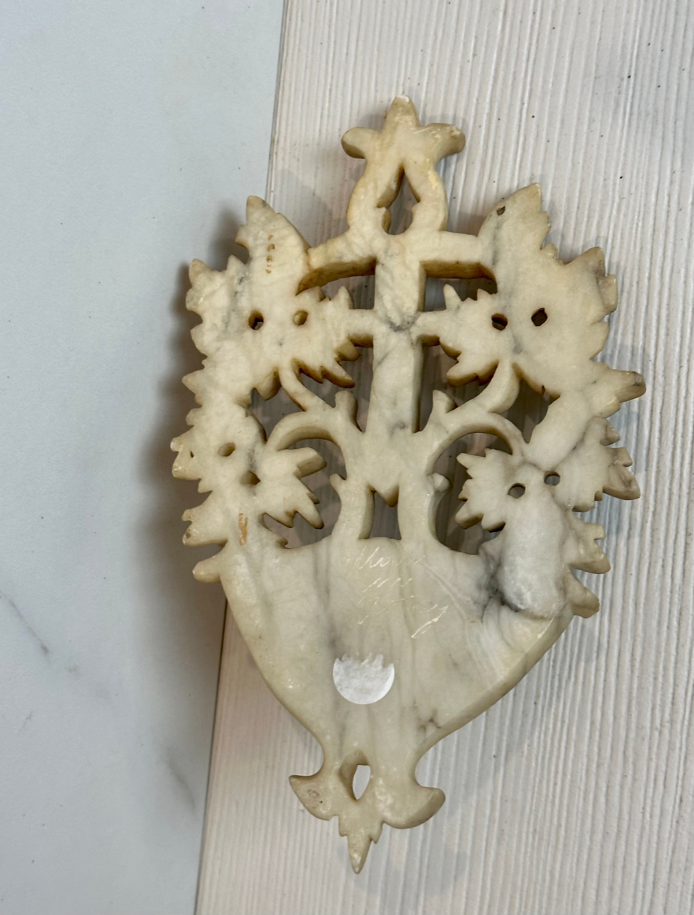 Antique Italian Hand Carved Alabaster Religious Holy Water - Etsy