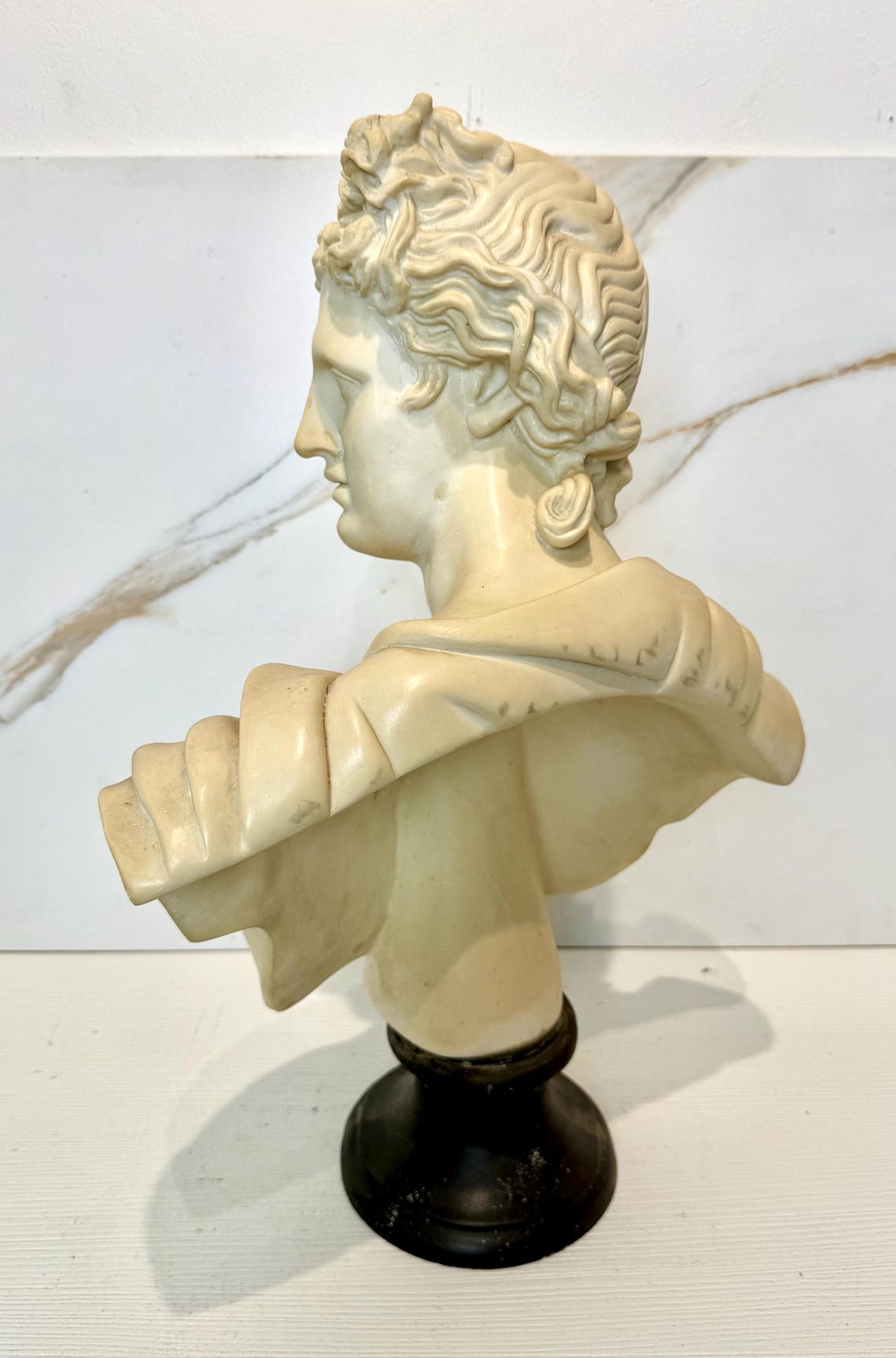Large Vintage Composite Neoclassical Bust of Apollo Mid Century - Etsy