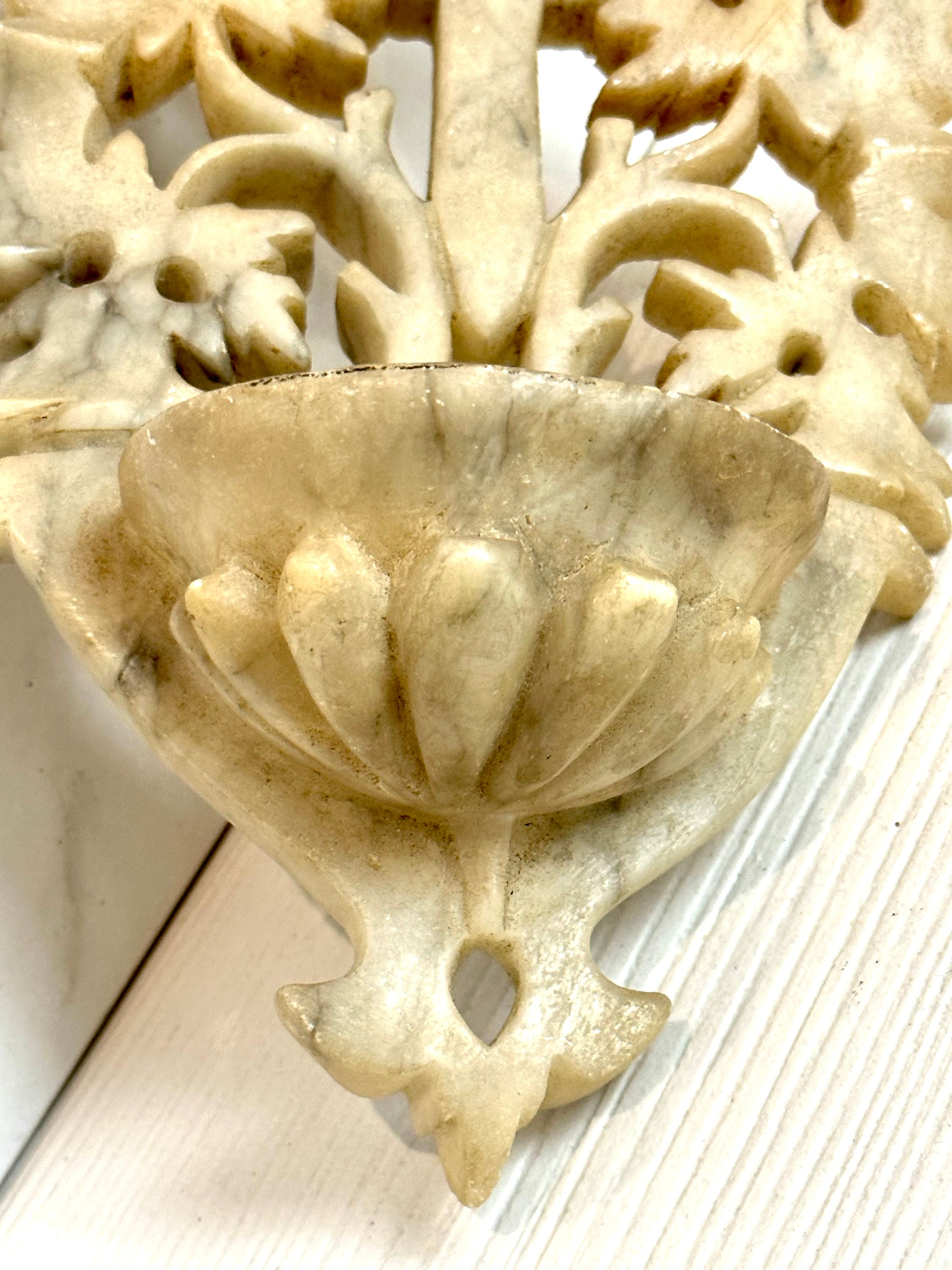 Antique Italian Hand Carved Alabaster Religious Holy Water - Etsy