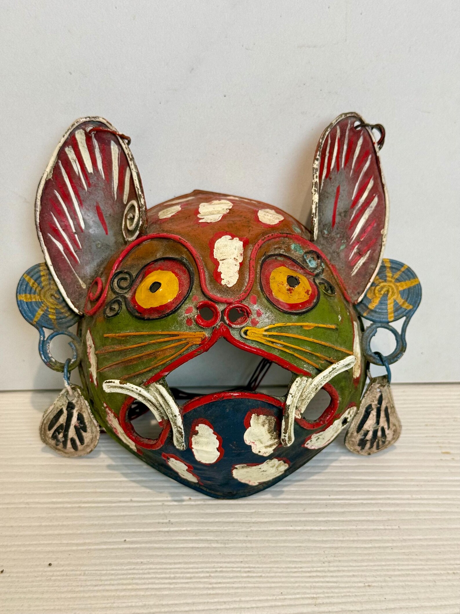 Antique 1910 Mexican Hand Made Copper Bat Mask - Etsy