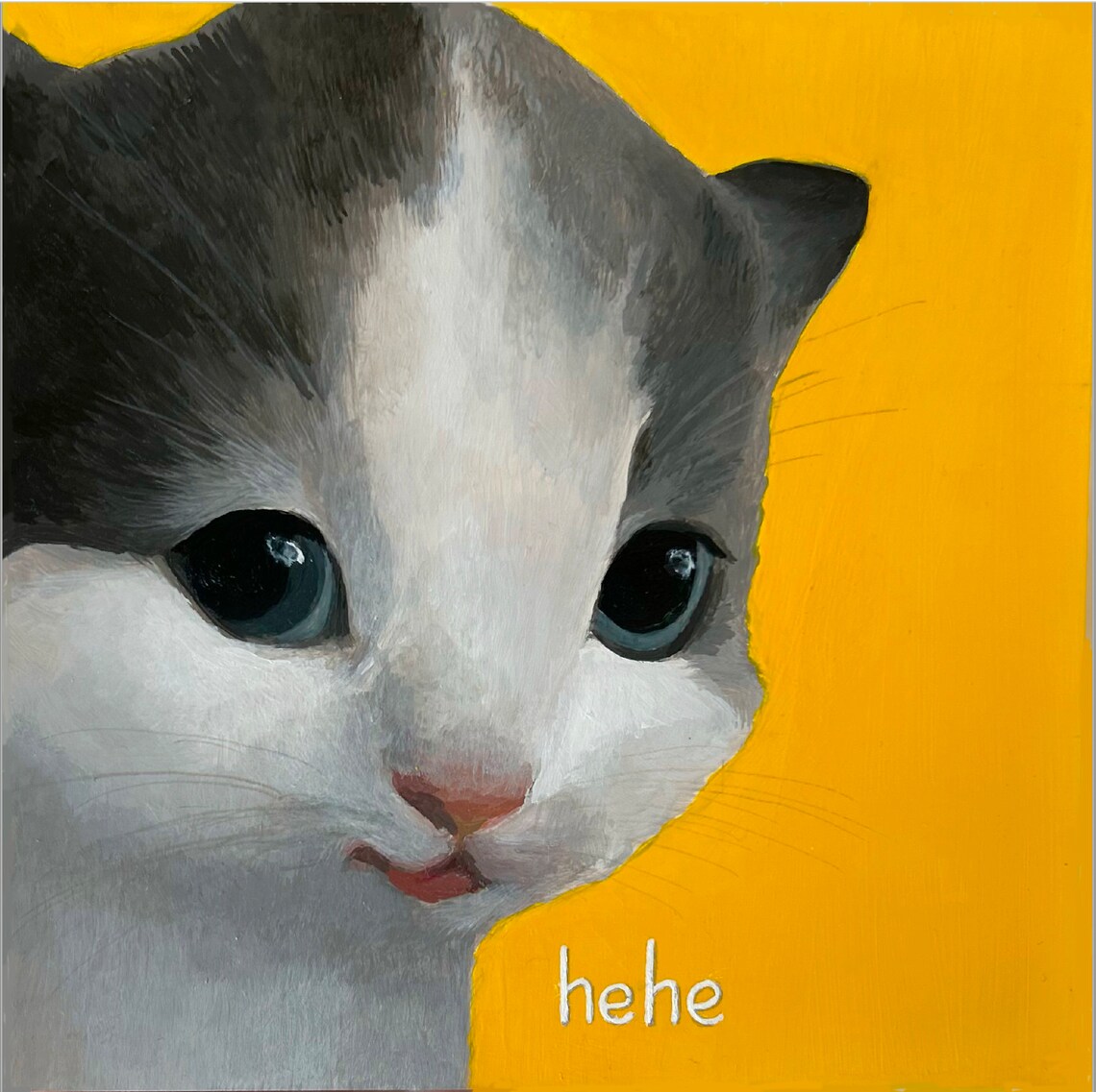 Custom Handmade Paintings of Meme Animals and Pet Portraits - Etsy