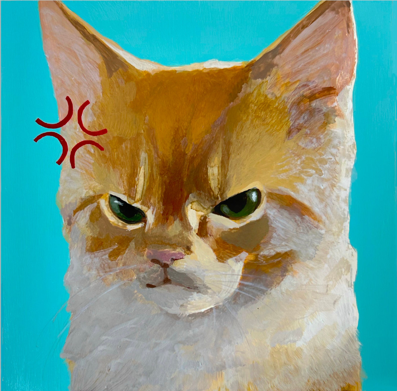 Custom Handmade Paintings of Meme Animals and Pet Portraits - Etsy