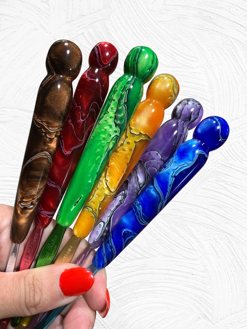 Ready to Ship Ergonomic Crochet Hooks. - Etsy