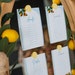 Personalized Lemon Table Numbers and Seating Chart - Etsy