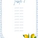 Personalized Lemon Table Numbers and Seating Chart - Etsy