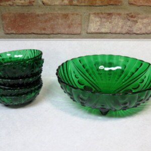 Vintage Anchor Hocking Green Depression Glass Burpee Inspiration 3 ...