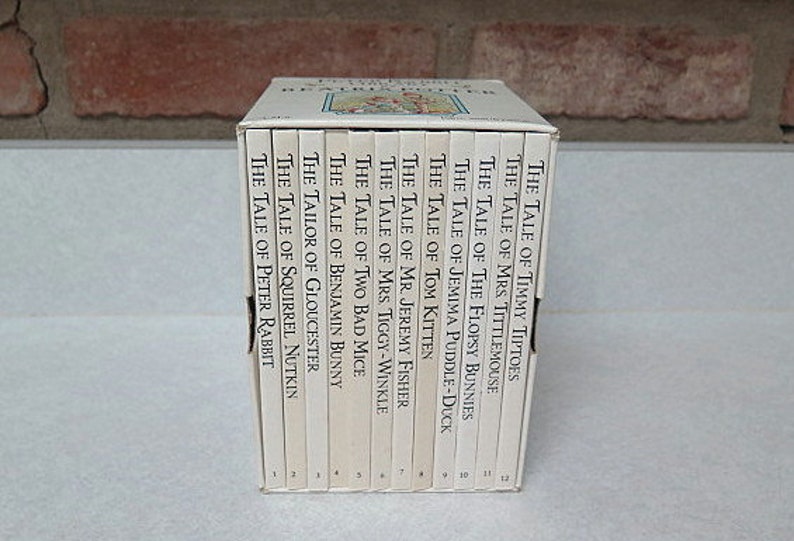 The Peter Rabbit Library by Beatrix Potter Complete Box Set - Etsy