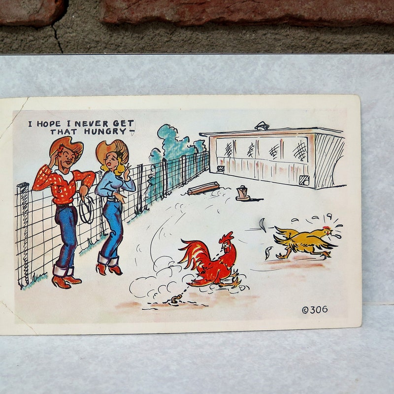 Risque Postcards - Etsy