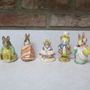 Vintage Beatrix Potter Peter Rabbit Figurines, Nursery Room Decor, Baby ...