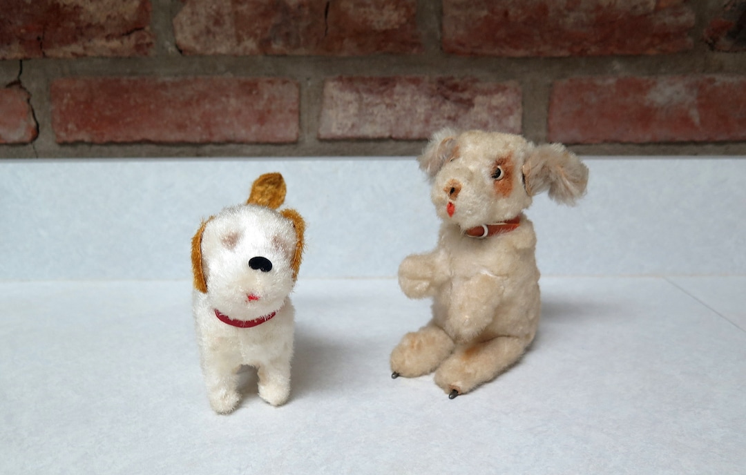 Vintage STEIFF Toy Puppy Dogs, Antique Metal Toy Dogs, German Made Mid ...