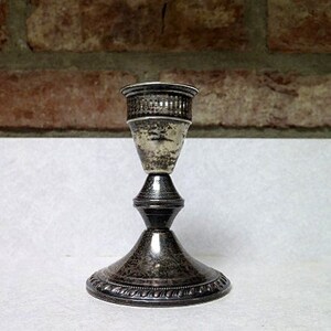 Vintage Sterling Silver Poole Candlestick, Home Accent Gift Idea - Etsy