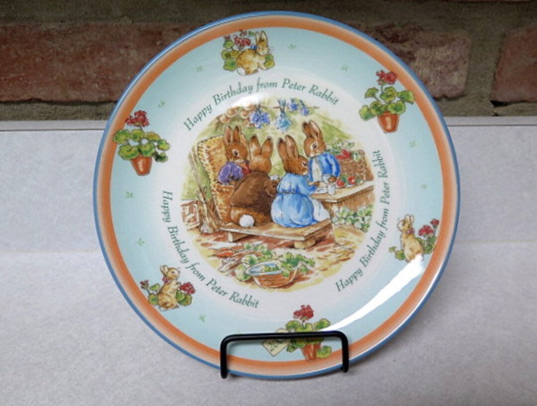 Happy Birthday Peter Rabbit Collectible Wedgewood China Plate Birthday ...