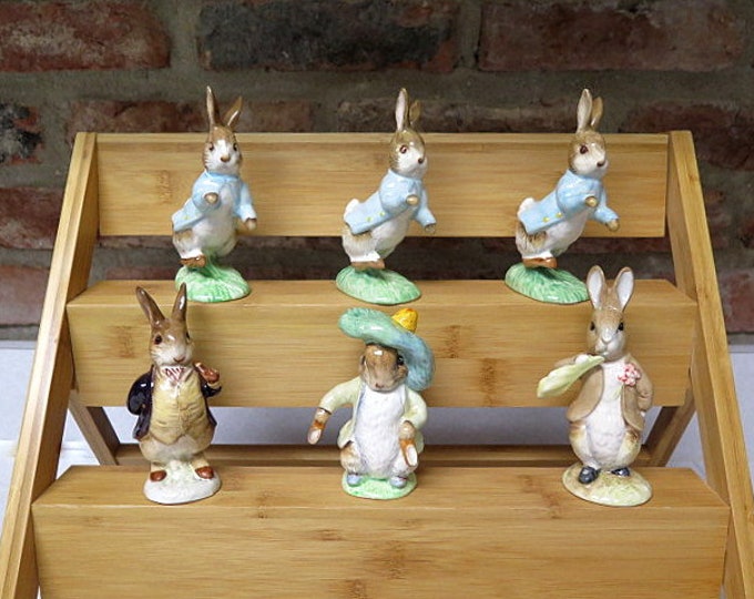 Beatrix Potter Peter Rabbit Figurines, Benjamin Bunny, Gift Idea ...