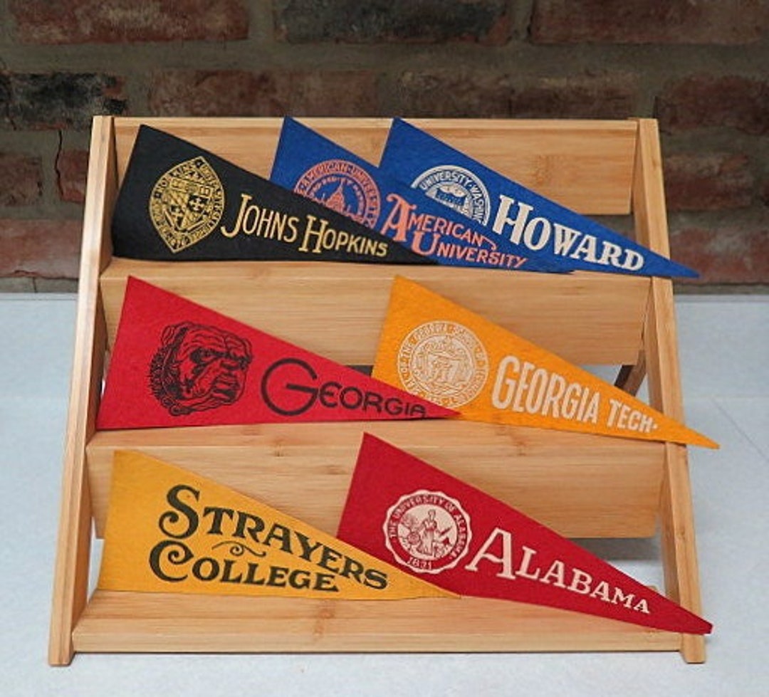 Vintage Mini College Pennants Circa 1940's College - Etsy