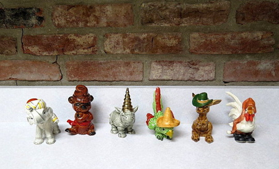 Goebel Animals of the World Vintage Figurines, Lion, Kangaroo, Bear ...