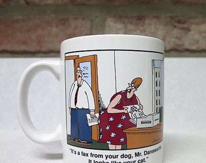 Vintage Gary Larson Far Side Cartoon Mugs, Fax From the Dog, You Choose ...