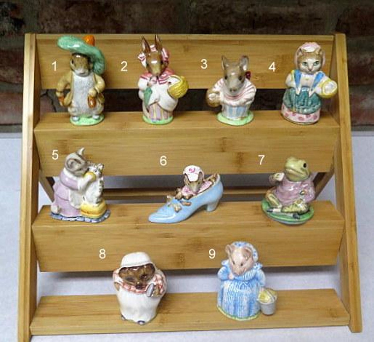 Vintage Beatrix Potter Peter Rabbit Figurines, Nursery Room Decor, Baby ...