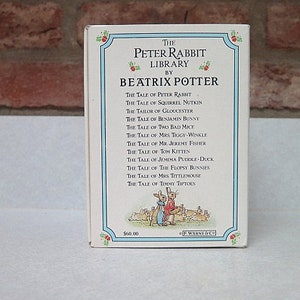 The Peter Rabbit Library by Beatrix Potter Complete Box Set 1989 - Etsy